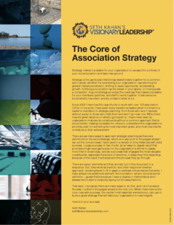 Association Strategy - Seth Kahan’s Visionary Leadership